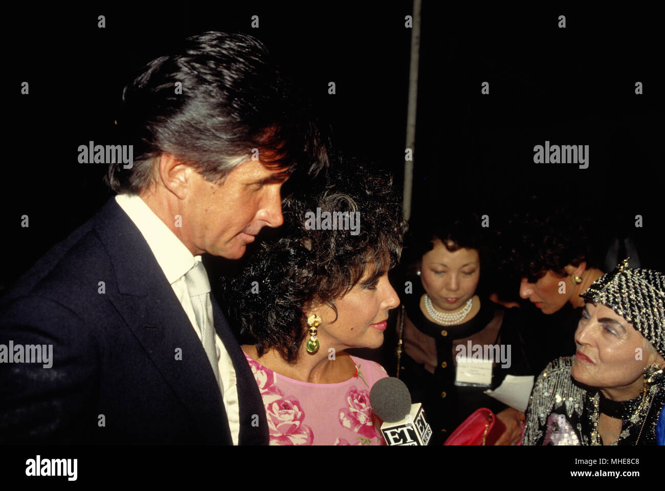 Washington, DC. USA, 2nd June, 1987 Elizabeth Taylor is escorted by ...