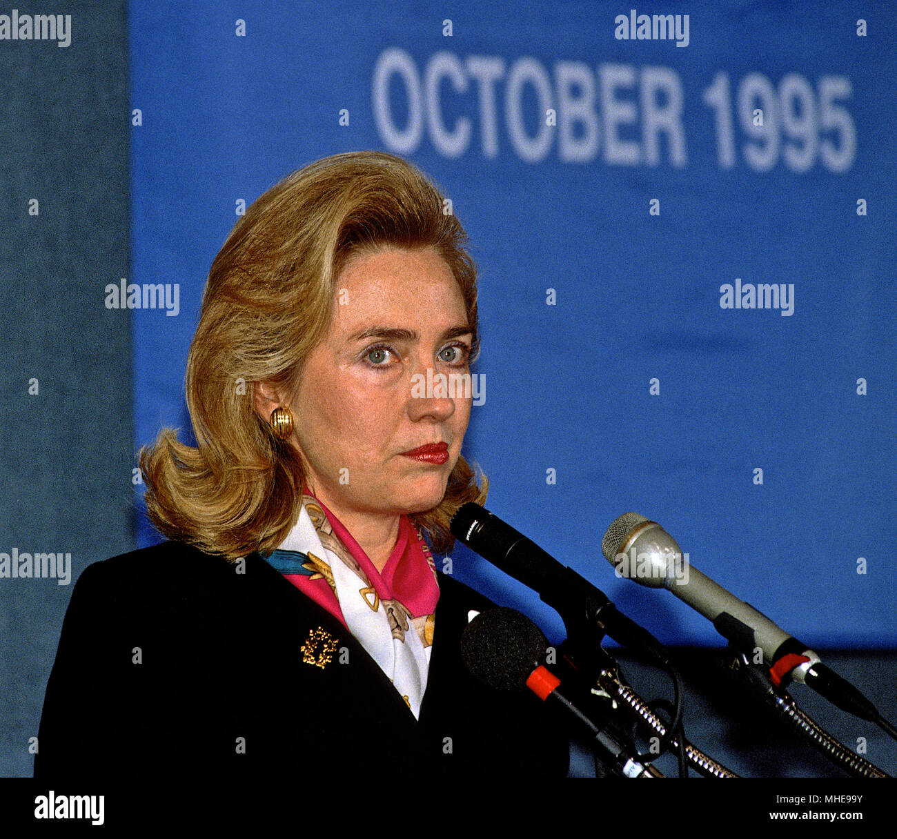 Washington, DC. USA, 27th September, 1995 Hillary Rodham Clinton at the ...