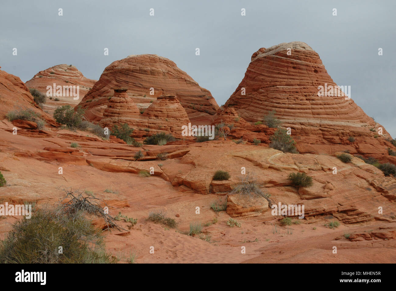 The Wave, a famous petrified sand dune formation, is only accessible ...