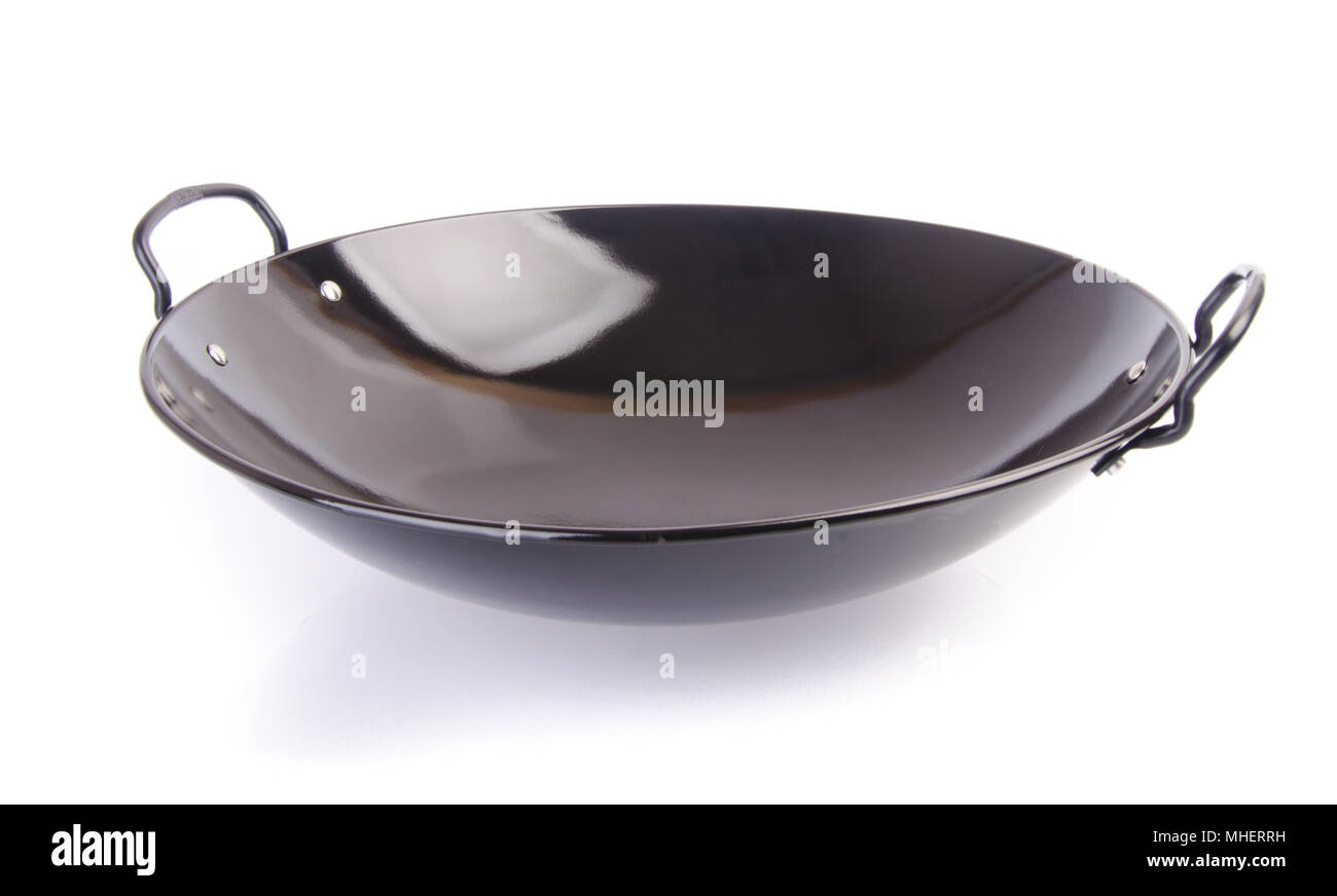 Wok, asia cooking wok on the background Stock Photo - Alamy