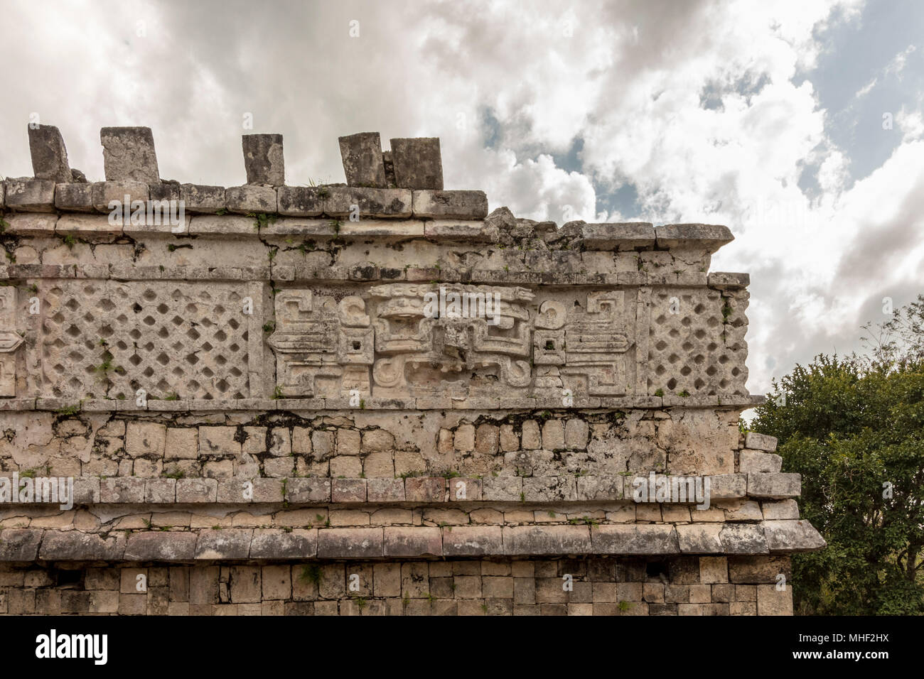 The magician's temple at Mayan ruins Chichen Itza. Impressive Stone ...