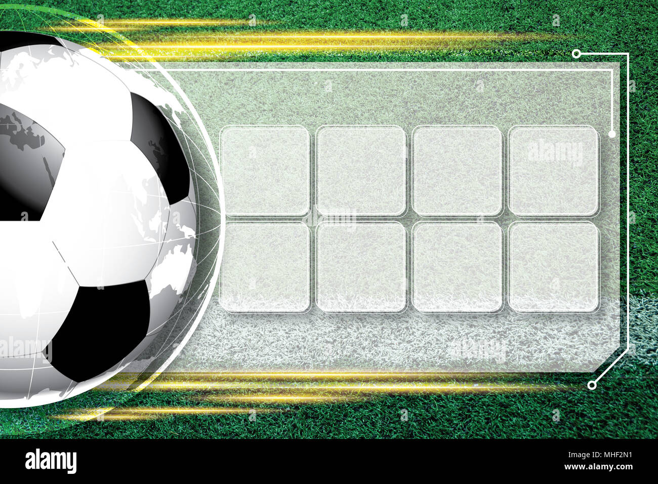 Background soccer football Competition schedule Stock Photo - Alamy