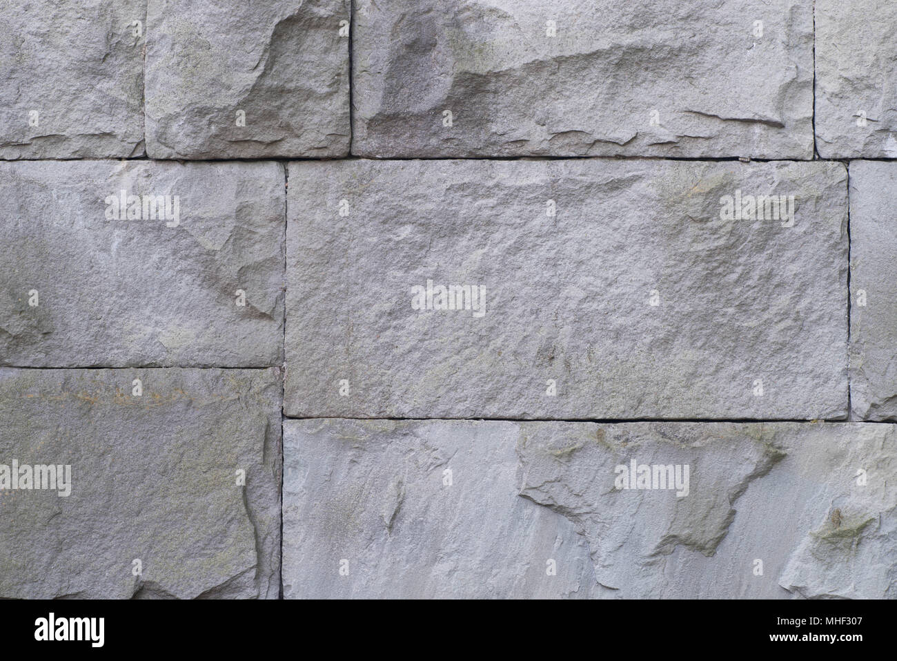 wall of stone gray blocks background texture Stock Photo - Alamy