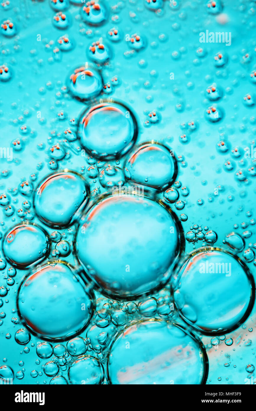 Macro shooting of water bubbles. Abstract background Stock Photo - Alamy