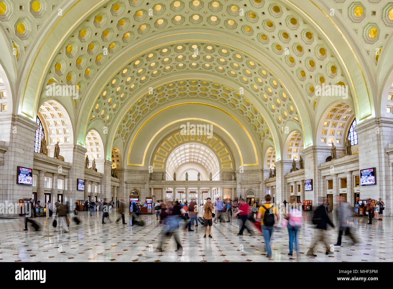 WASHINGTON, USA - APRIL 27 2017 - washington union station internal ...