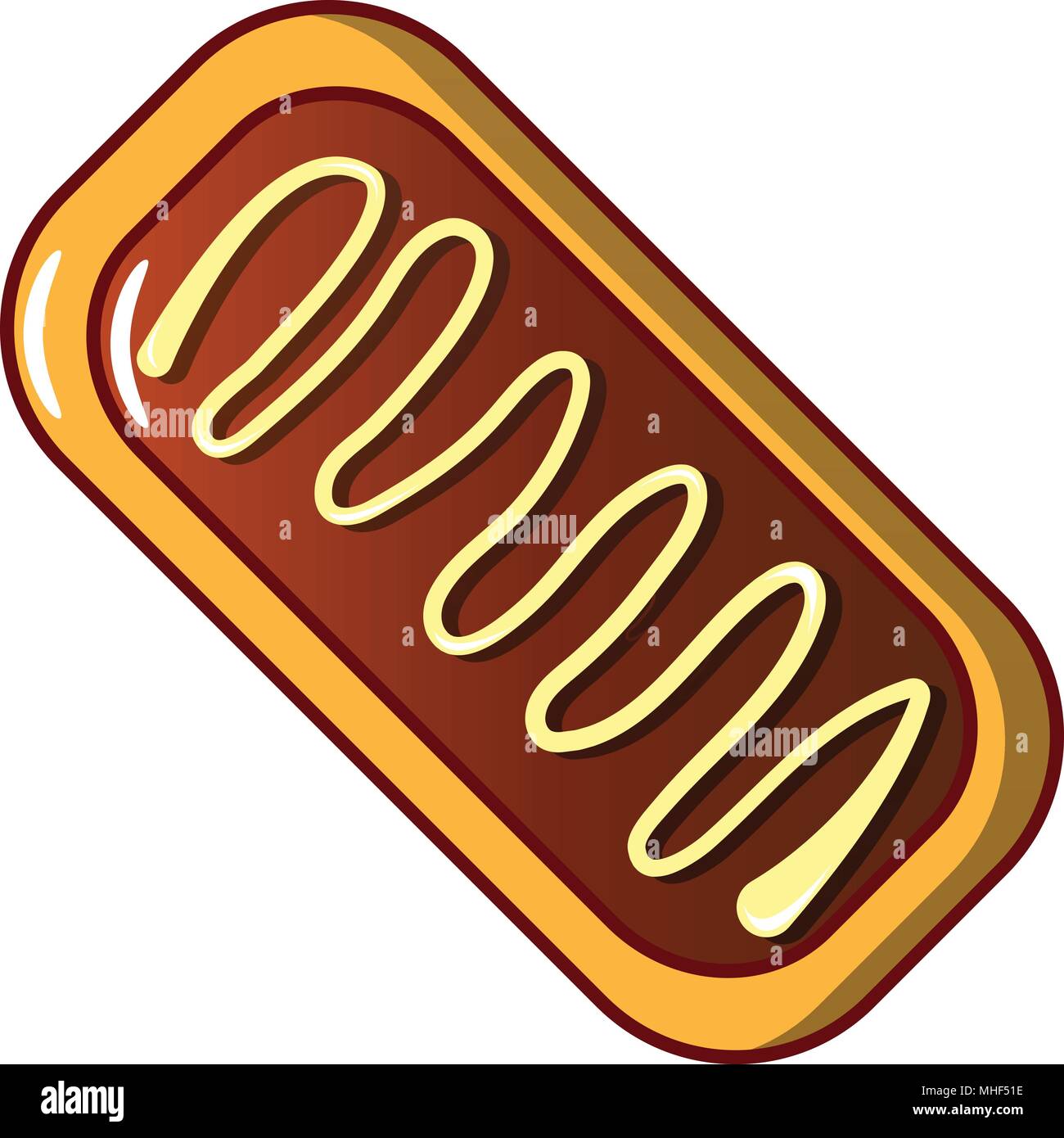 Biscuit icon. Cartoon illustration of biscuit vector icon for web Stock ...