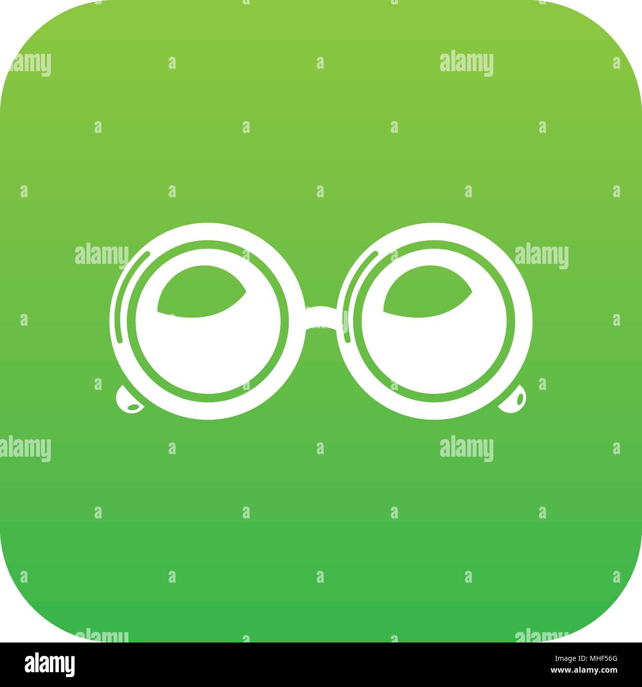 Spectacles icon green vector isolated on white background Stock Vector ...