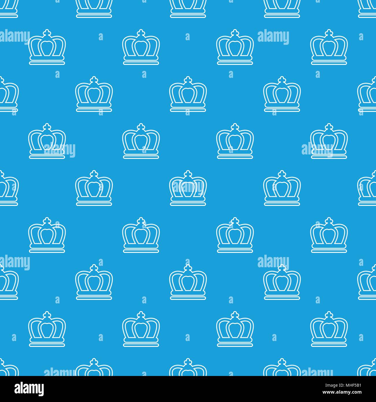 Britain crown pattern vector seamless blue repeat for any use Stock ...
