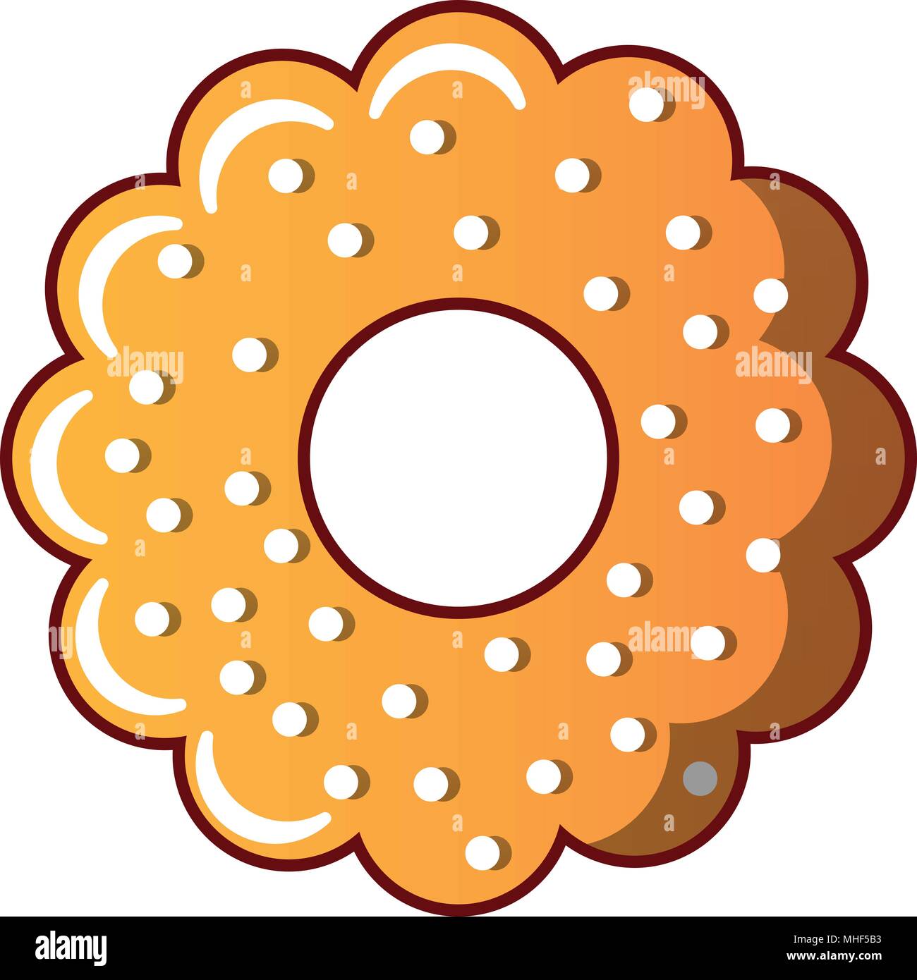 Bagel icon. Cartoon illustration of bagel vector icon for web Stock ...