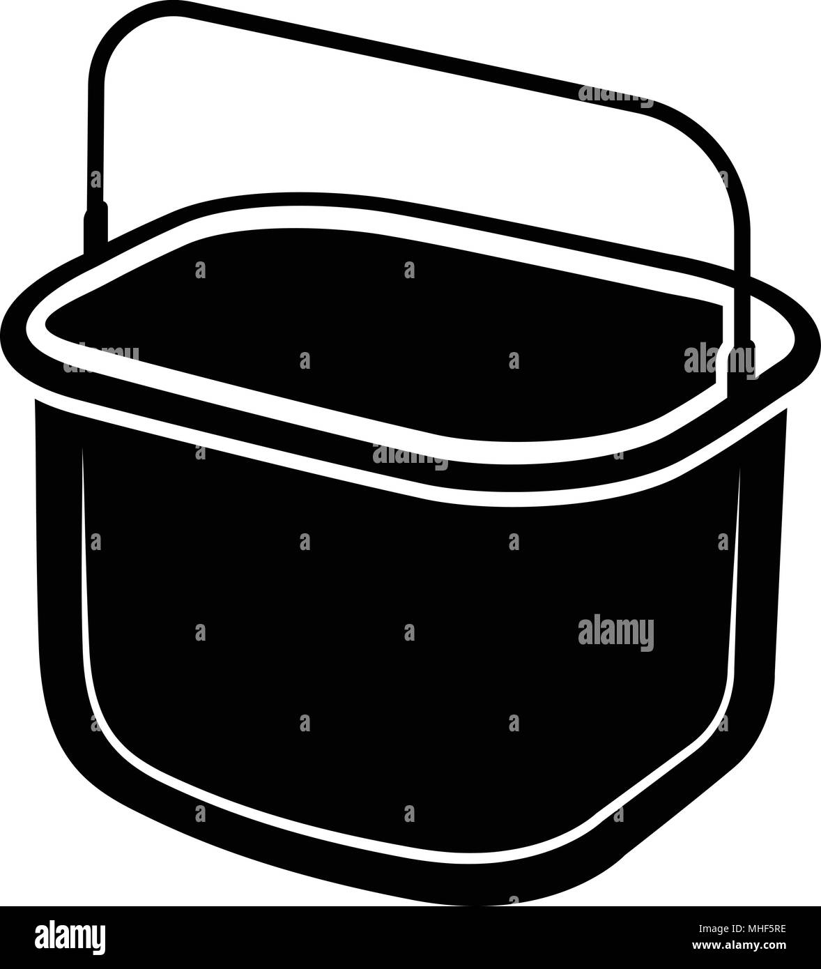 Small bucket icon. Simple illustration of small bucket vector icon for ...