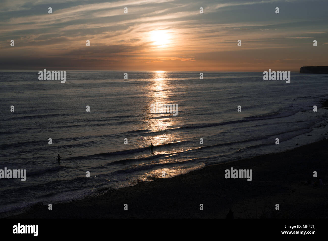 Sunset at beachy head, sussex hi-res stock photography and images - Alamy