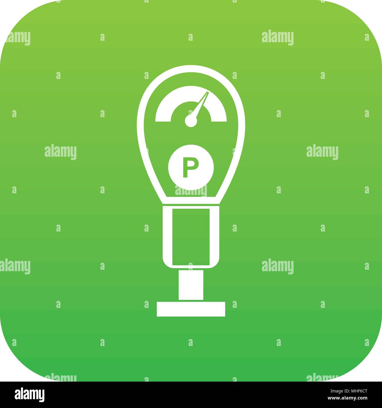 Parking meters icon digital green for any design isolated on white vector illustration Stock ...
