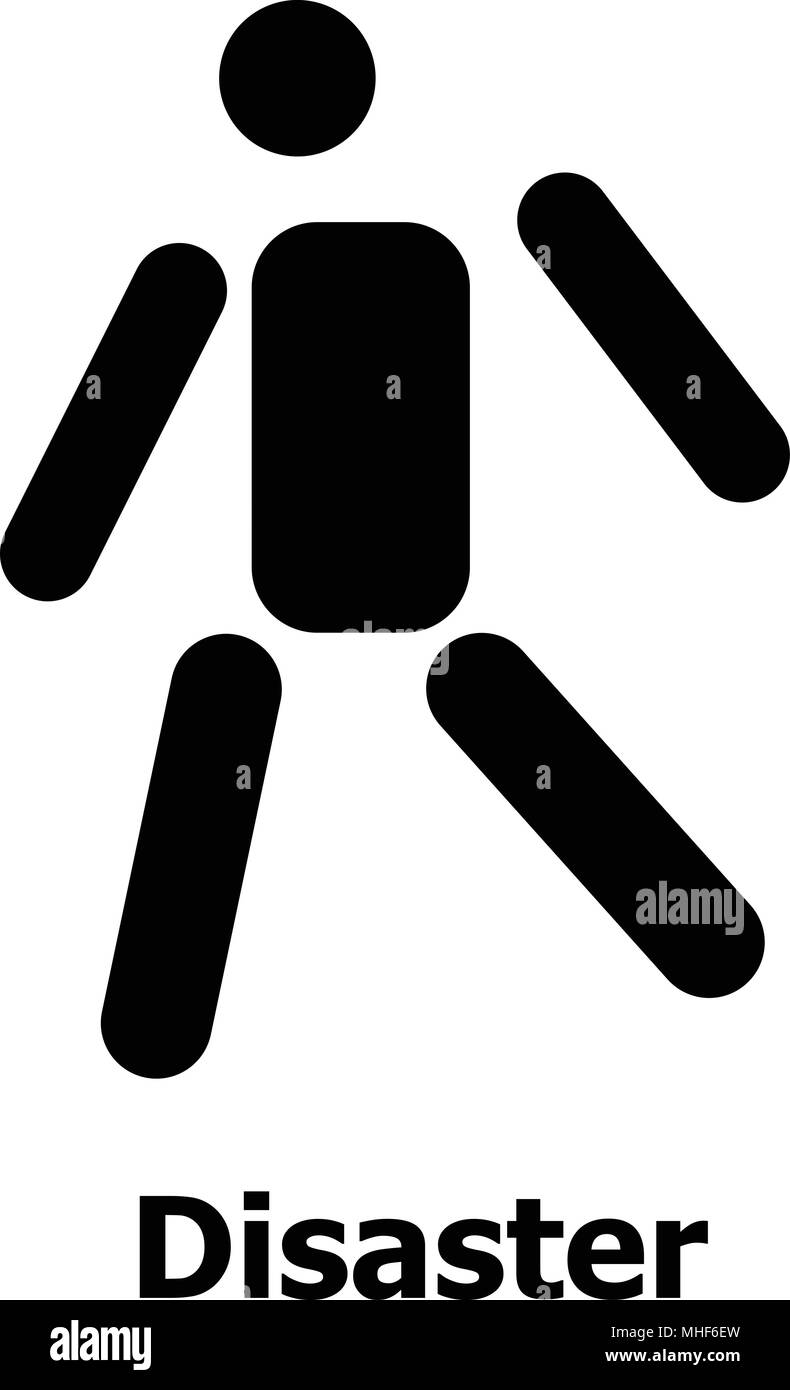 Disaster icon. Simple illustration of disaster vector icon for web ...