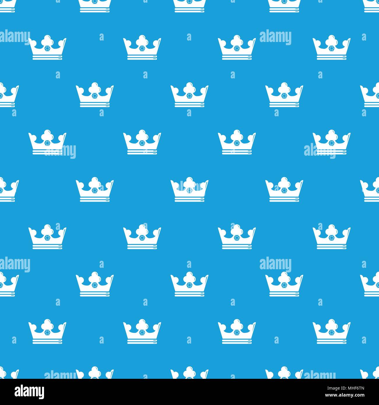 Steel crown pattern vector seamless blue Stock Vector Image & Art - Alamy