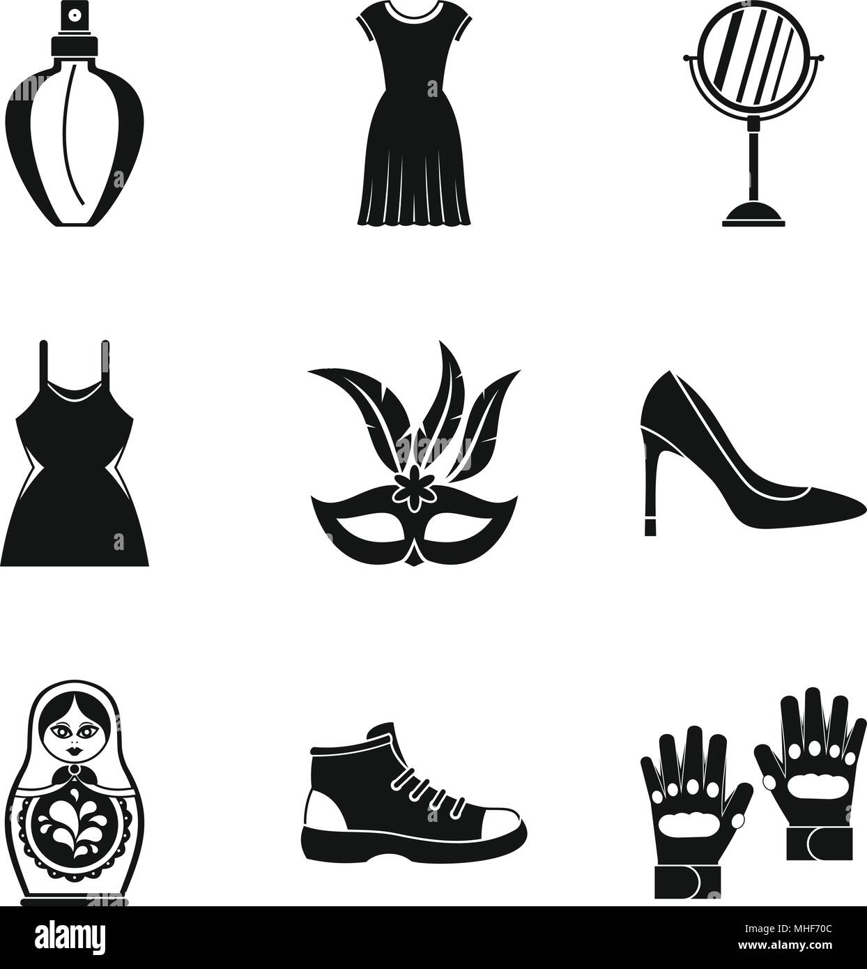 Retail space icons set, simple style Stock Vector Image & Art - Alamy