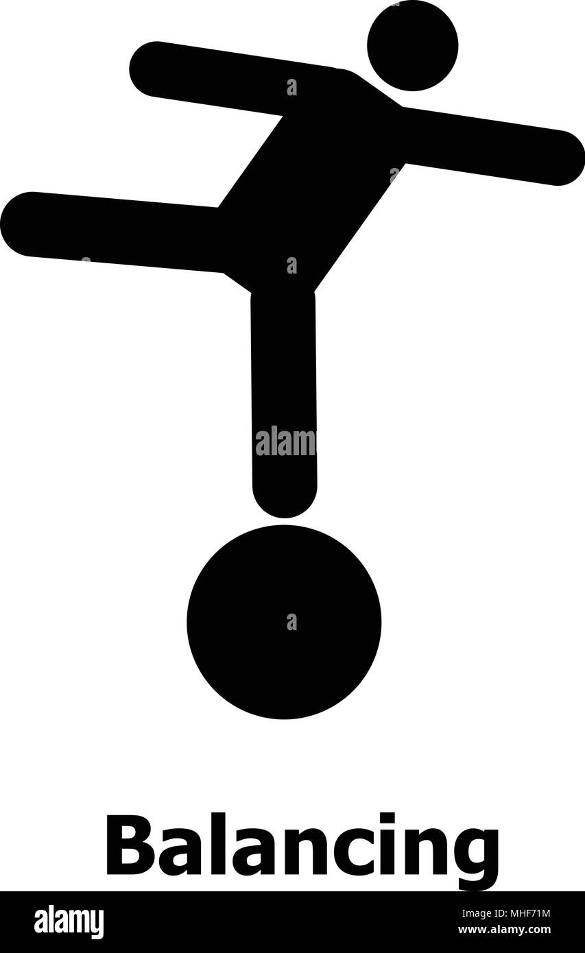 Balancing icon, simple style Stock Vector Image & Art - Alamy