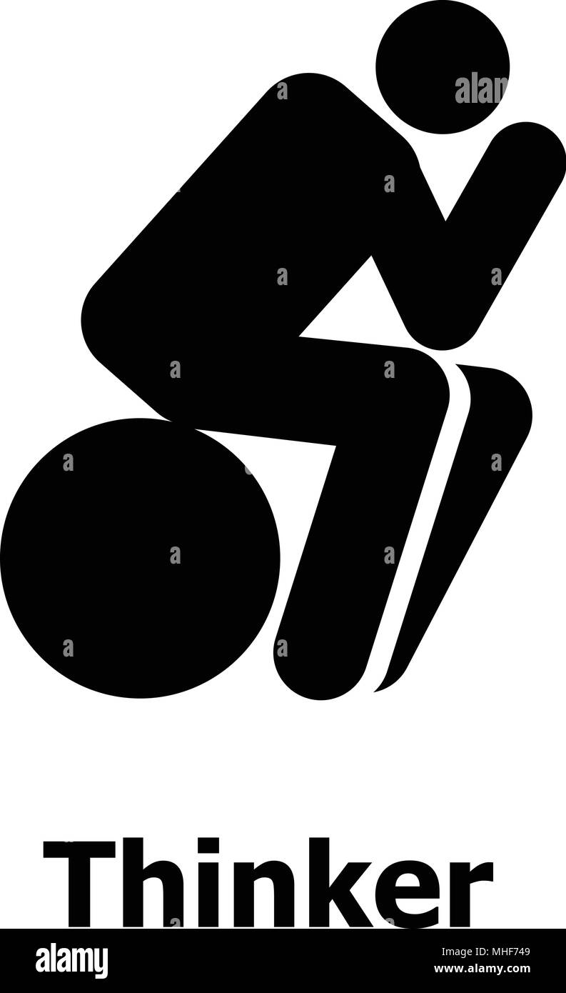 The thinker rodin Black and White Stock Photos & Images - Alamy