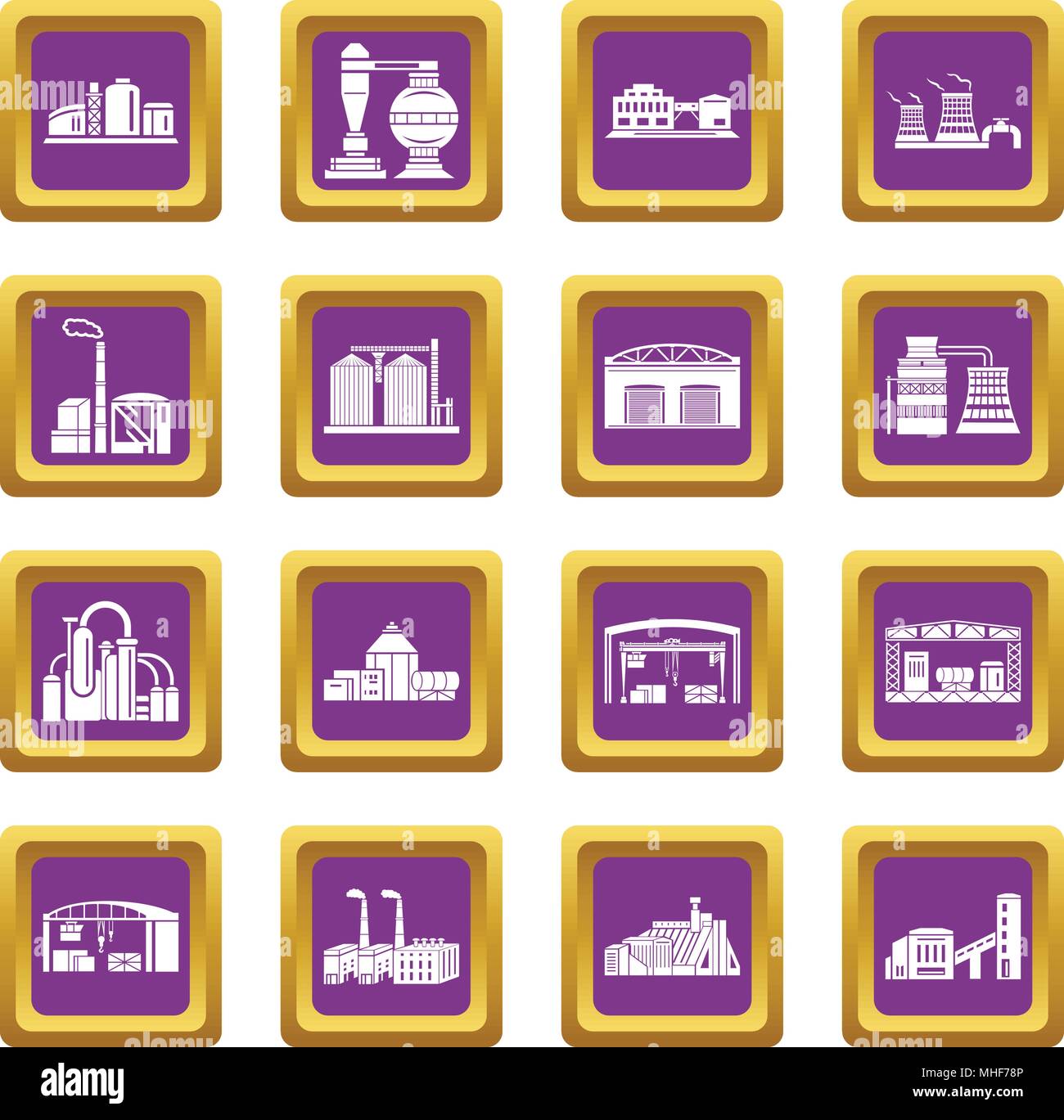 Factory and production buildings Stock Vector Image & Art - Alamy