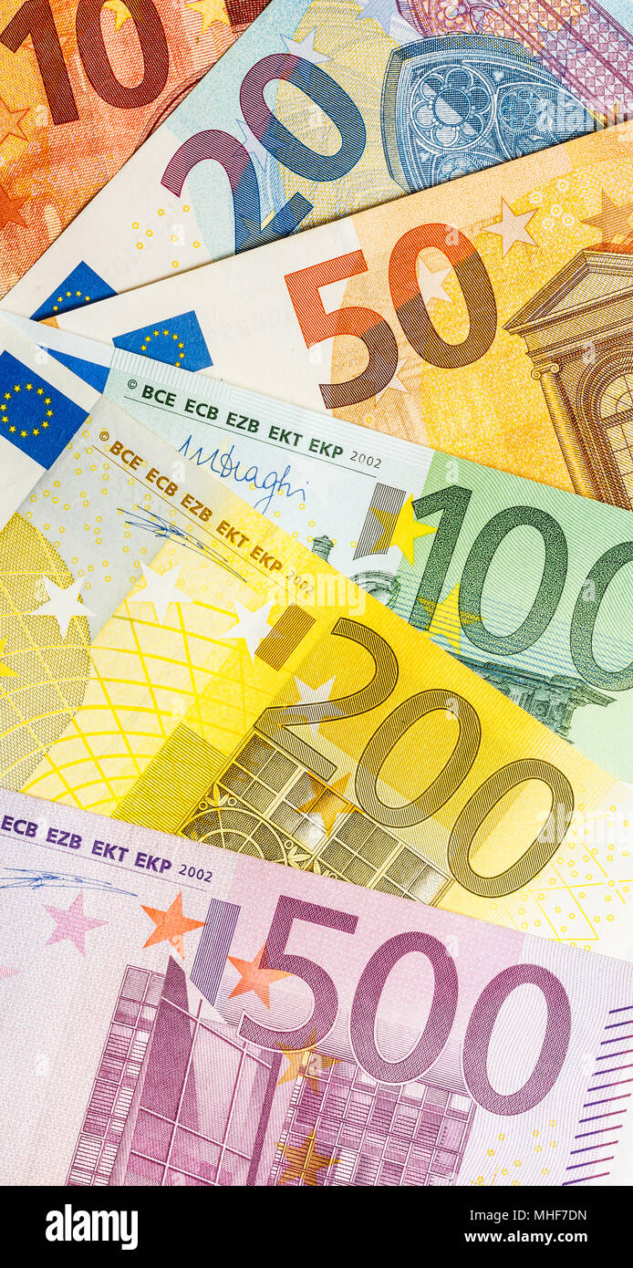 cash money. euro bills. Euro currency money Stock Photo - Alamy