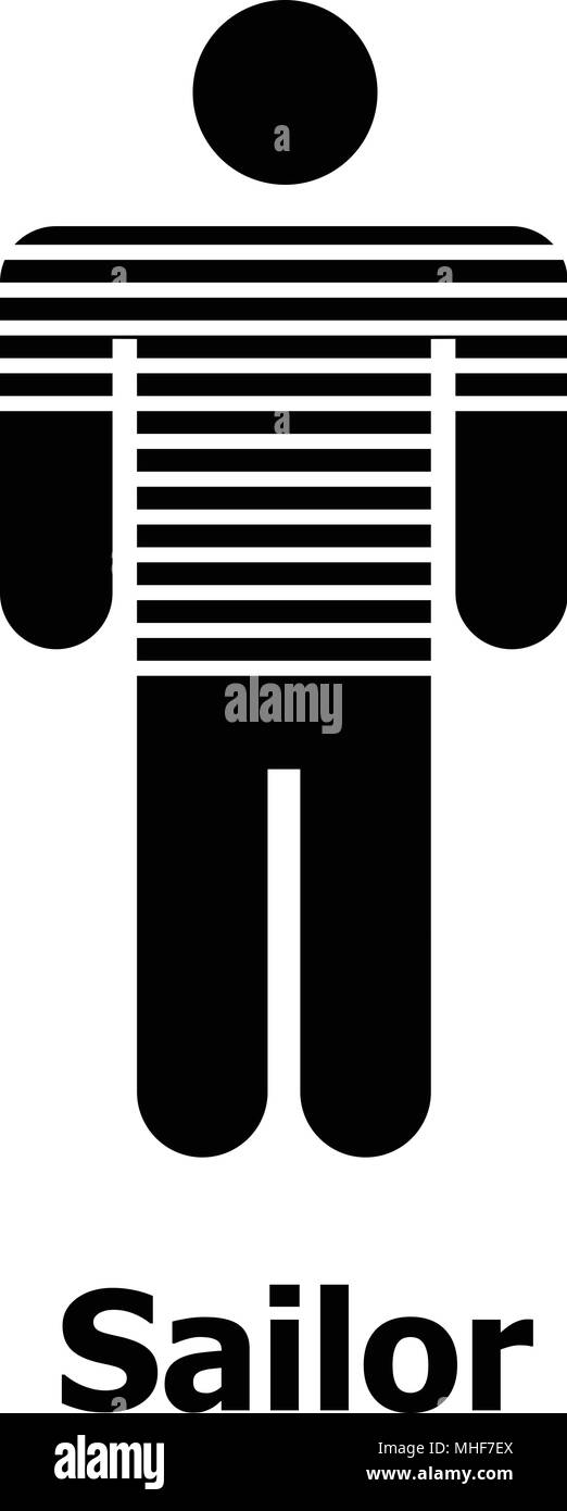Sailor icon, simple style Stock Vector Image & Art - Alamy