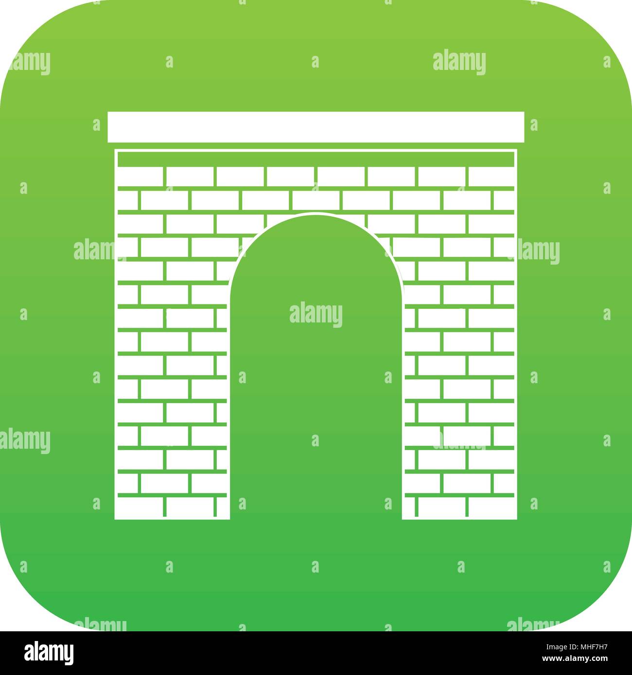 Arch icon digital green Stock Vector Image & Art - Alamy