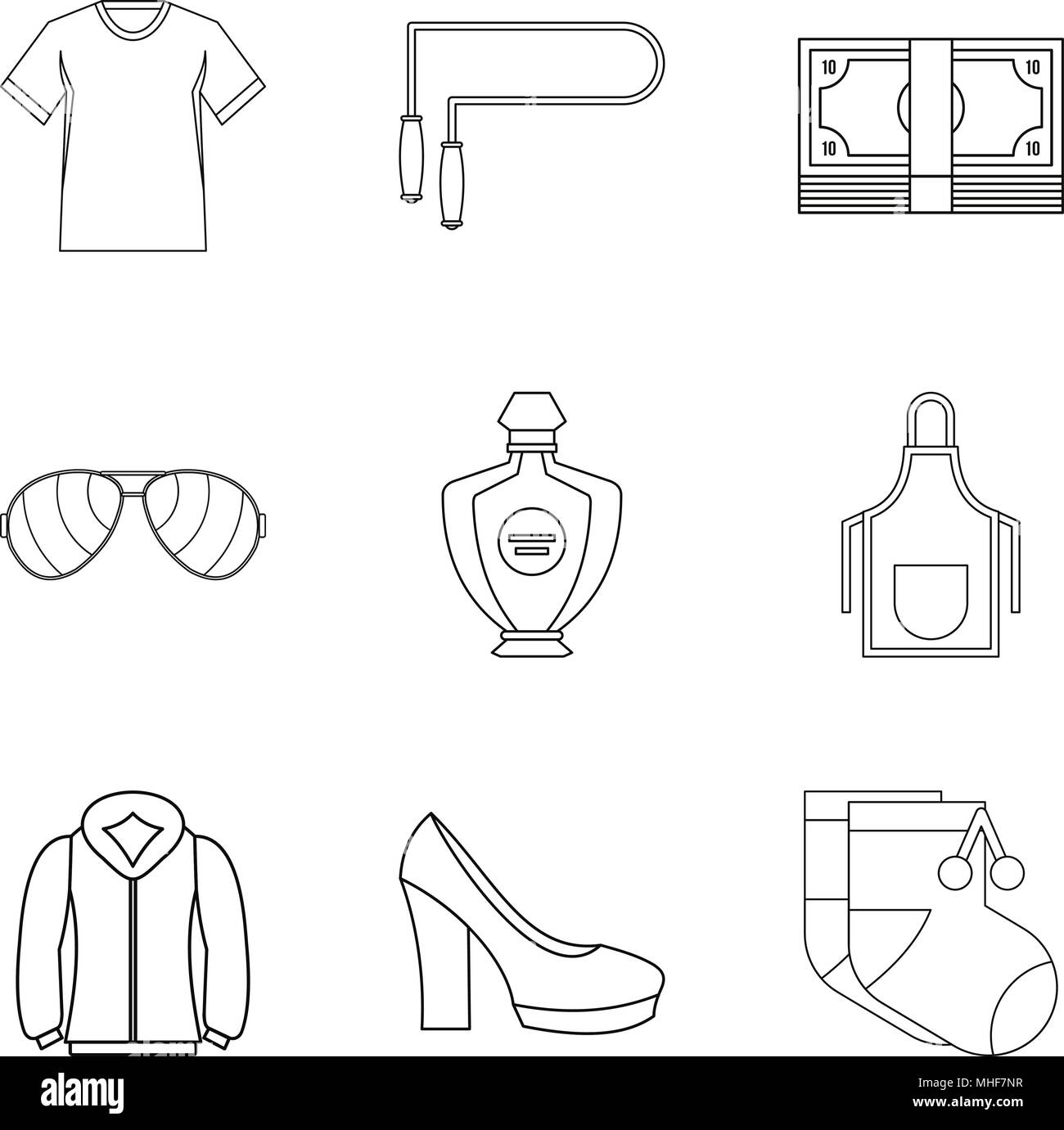 Trading firm icons set, outline style Stock Vector Image & Art - Alamy