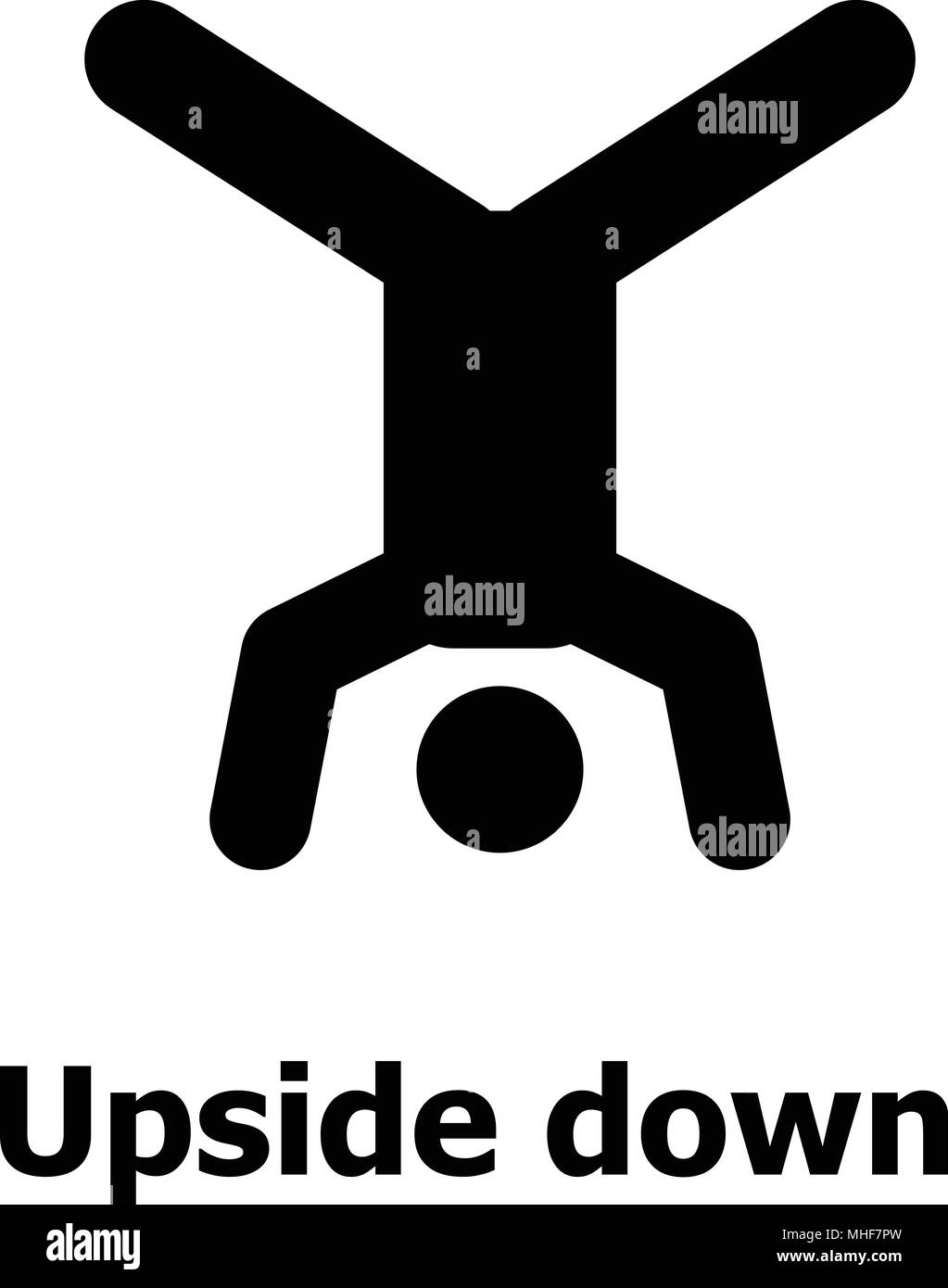 Upside down icon, simple style Stock Vector Image & Art - Alamy