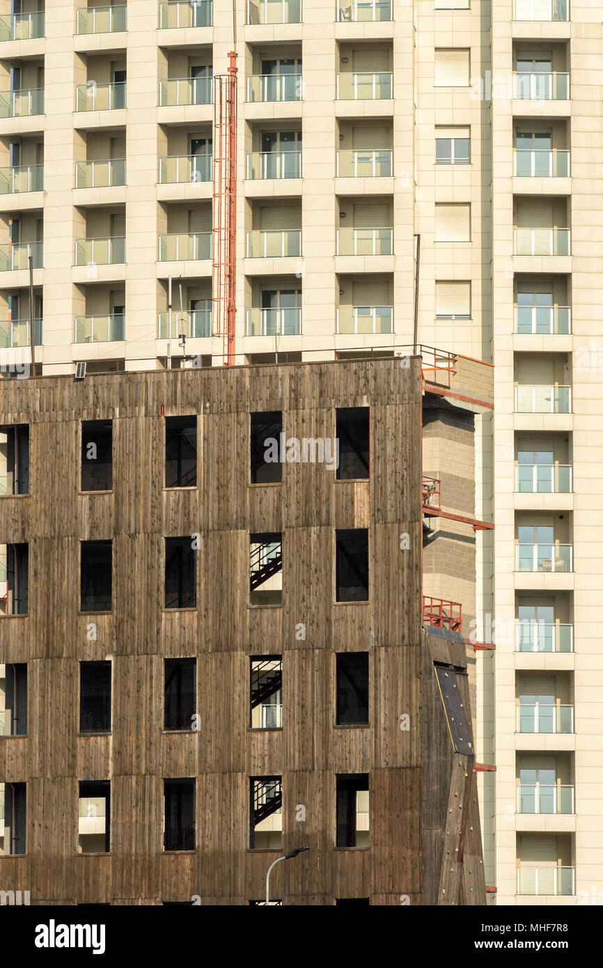 fireman firefighters training building detail Stock Photo - Alamy