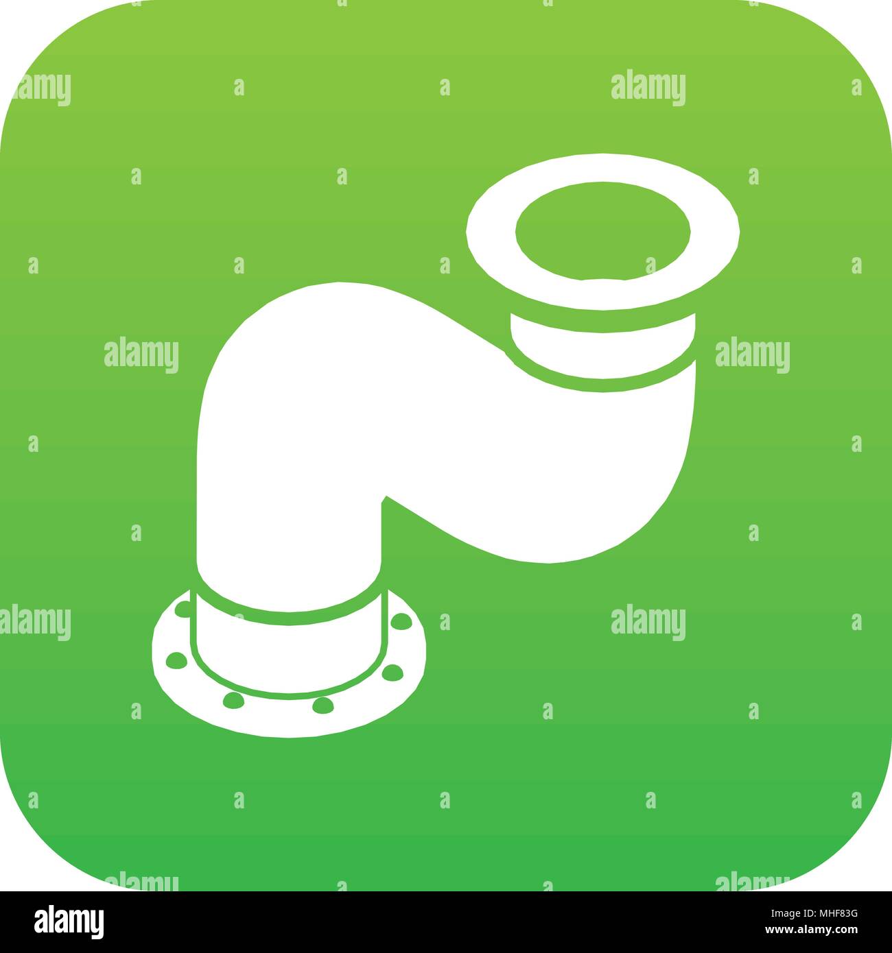 Connection pipe icon green vector Stock Vector Image & Art - Alamy