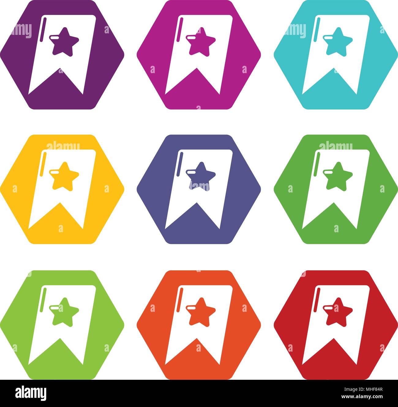 Bookmark browser icons set 9 vector Stock Vector Image & Art - Alamy