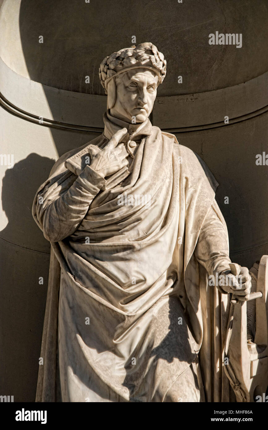Florence Italy uffizi marble statue Stock Photo - Alamy