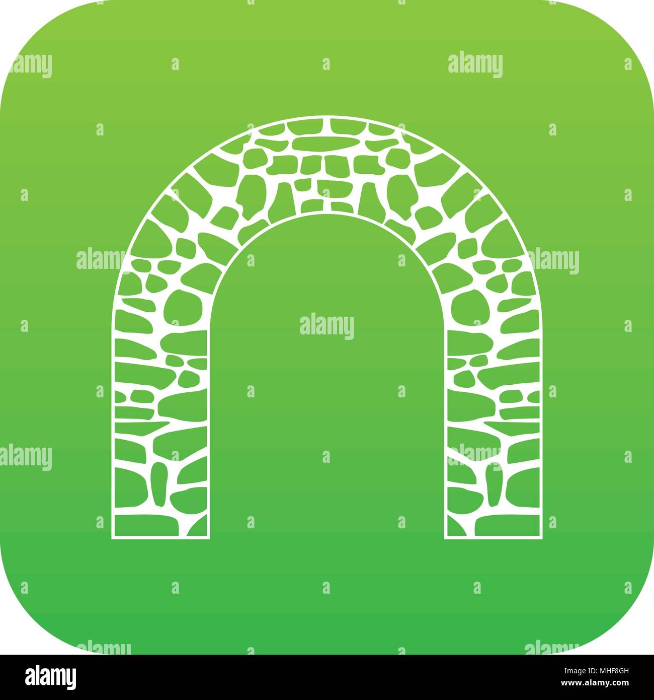 Arch icon digital green Stock Vector Image & Art - Alamy