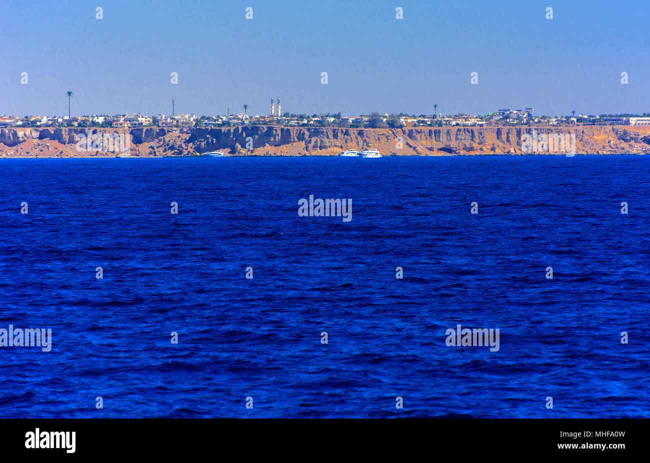 Elevated above sea level, beautiful coral reefs the form mountains and ...