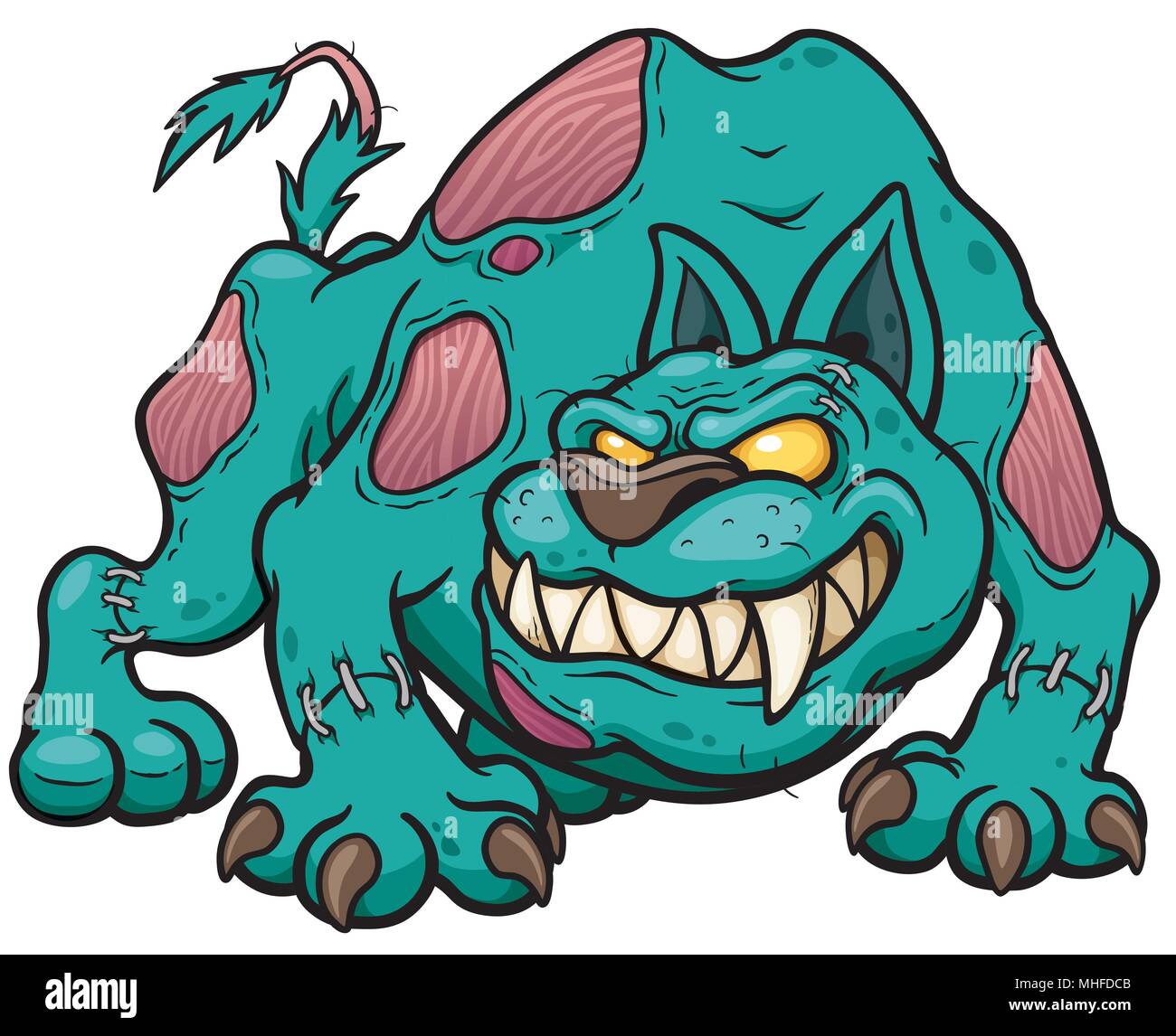 Vector illustration of Cartoon Dog zombie Stock Vector Image & Art - Alamy
