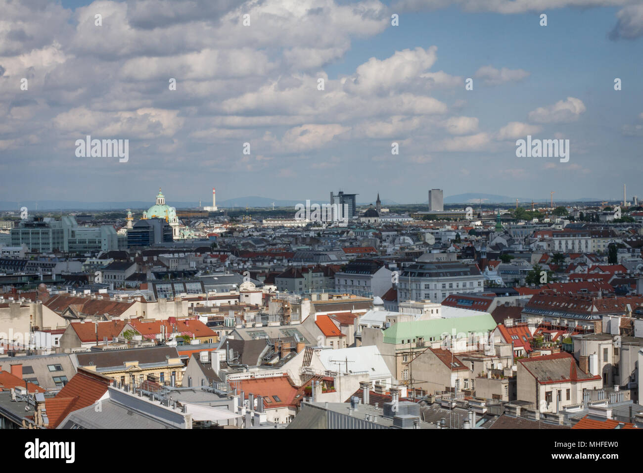 Vienna skyline view hi-res stock photography and images - Alamy