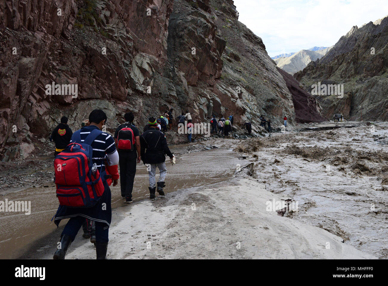 Ladakh ecosystem landslide hi-res stock photography and images - Alamy
