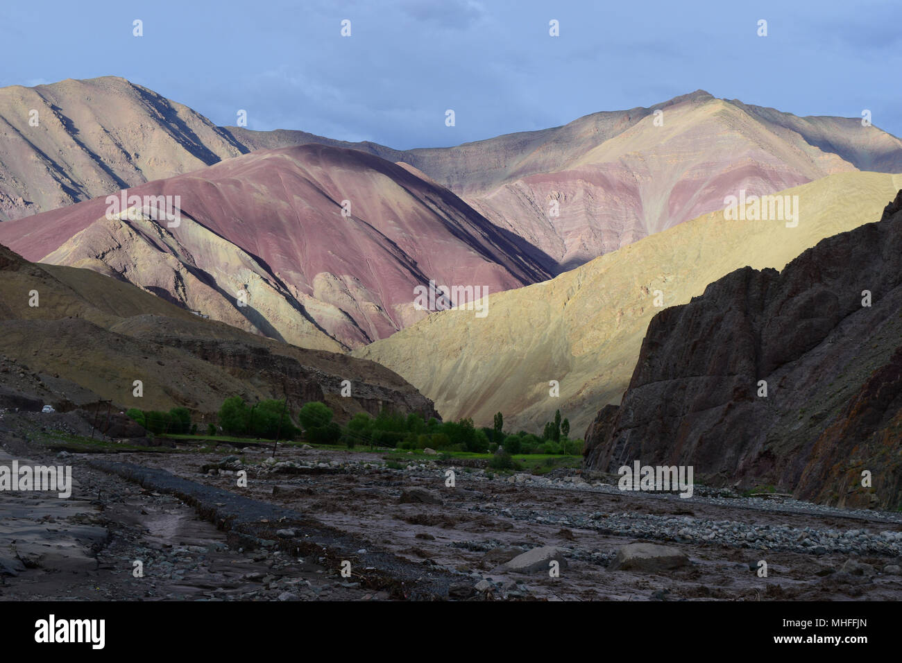 Cold Desert Landscape, Mountain Scenery of Leh Ladakh Jammu and Kashmir ...