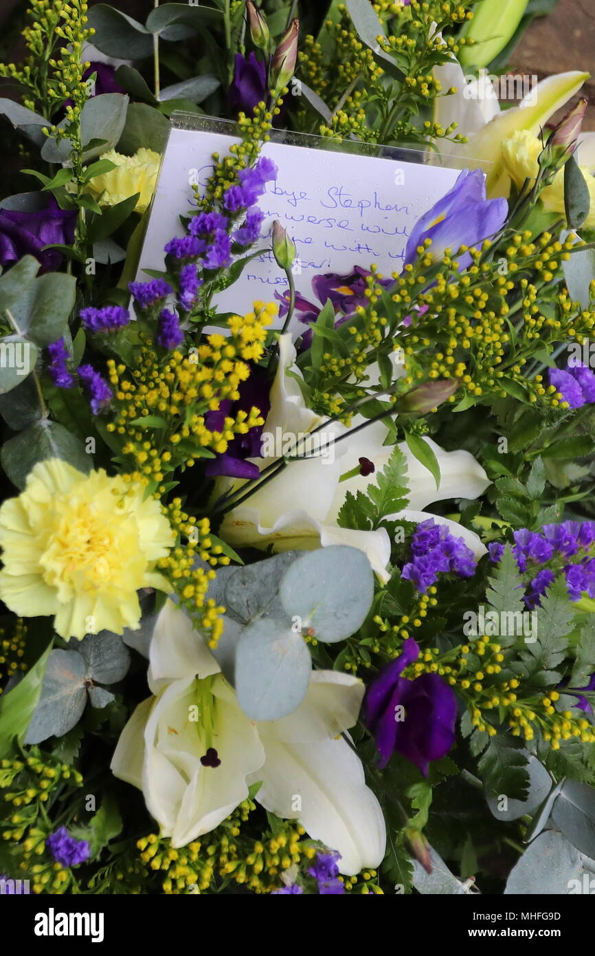 The funeral of Stephen Hawking at Great St. Mary Church in Cambridge ...