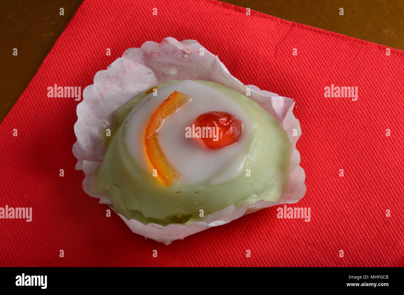 Dessert: Cassata Siciliana in restaurant Stock Photo - Alamy