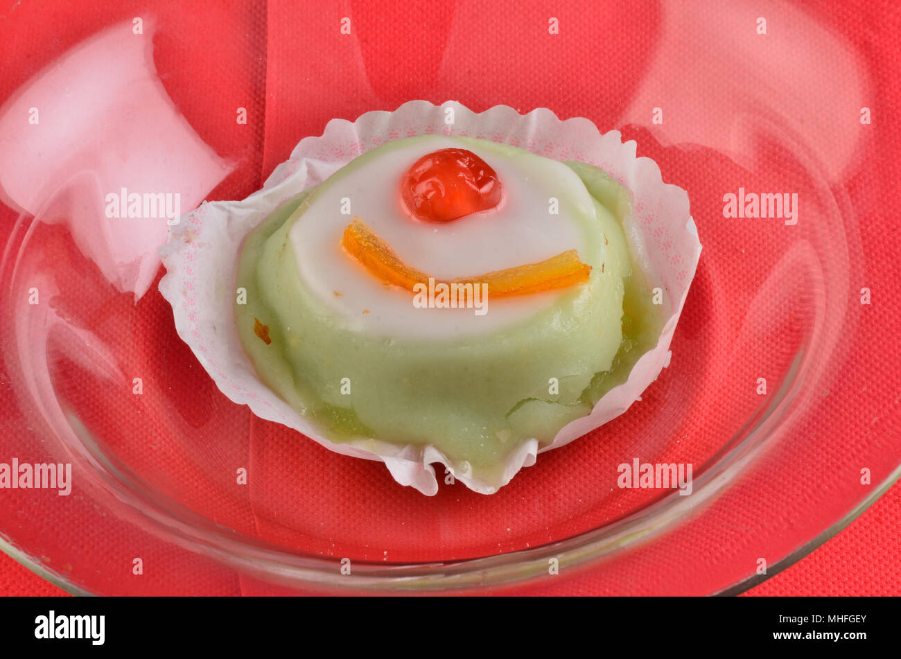 Dessert: Cassata Siciliana in restaurant Stock Photo - Alamy