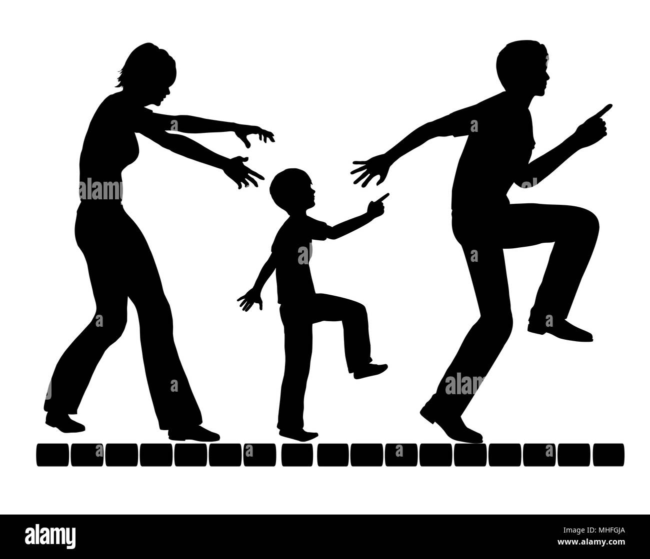 The parental influence on the behavioral development of children Stock ...