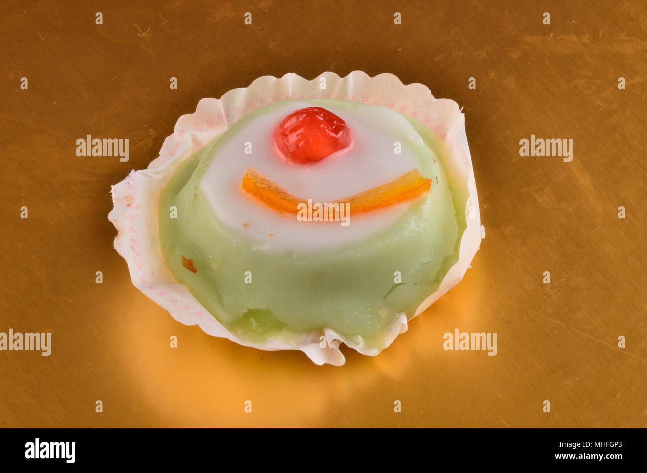 Dessert: Cassata Siciliana in restaurant Stock Photo - Alamy