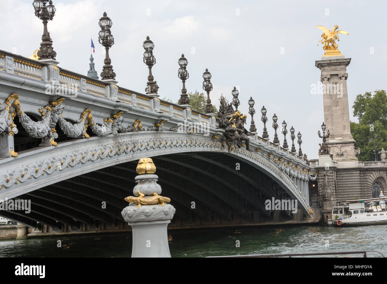 Alexandre III bridge in Paris, France Stock Photo - Alamy