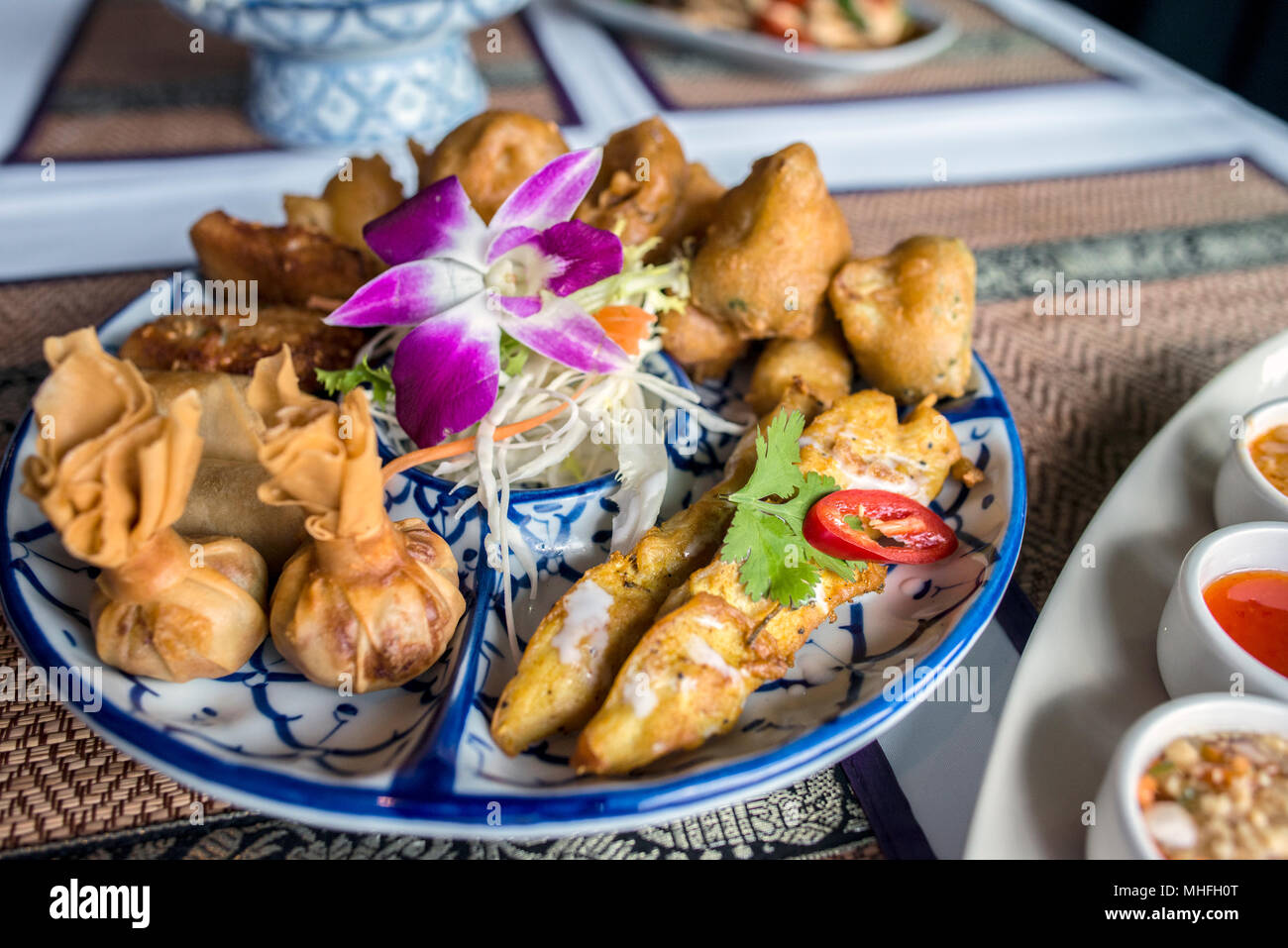 Thai Food in a Restaurant Stock Photo - Alamy