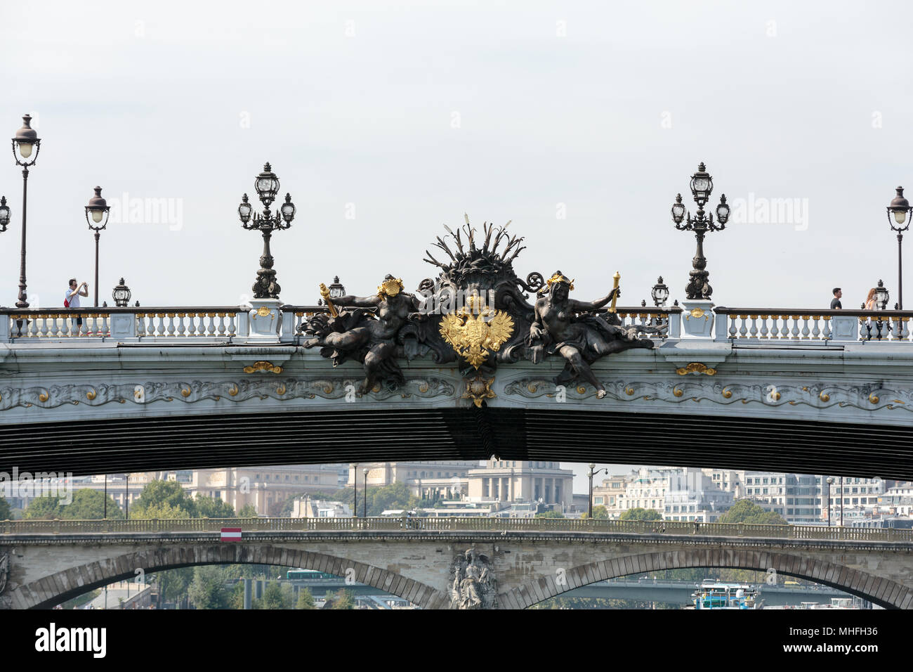 Alexandre III bridge in Paris, France Stock Photo - Alamy
