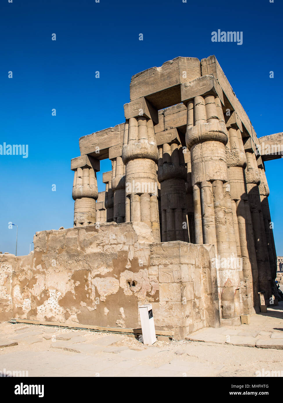 Luxor Temple, a large Ancient Egyptian temple, East Bank of the Nile ...