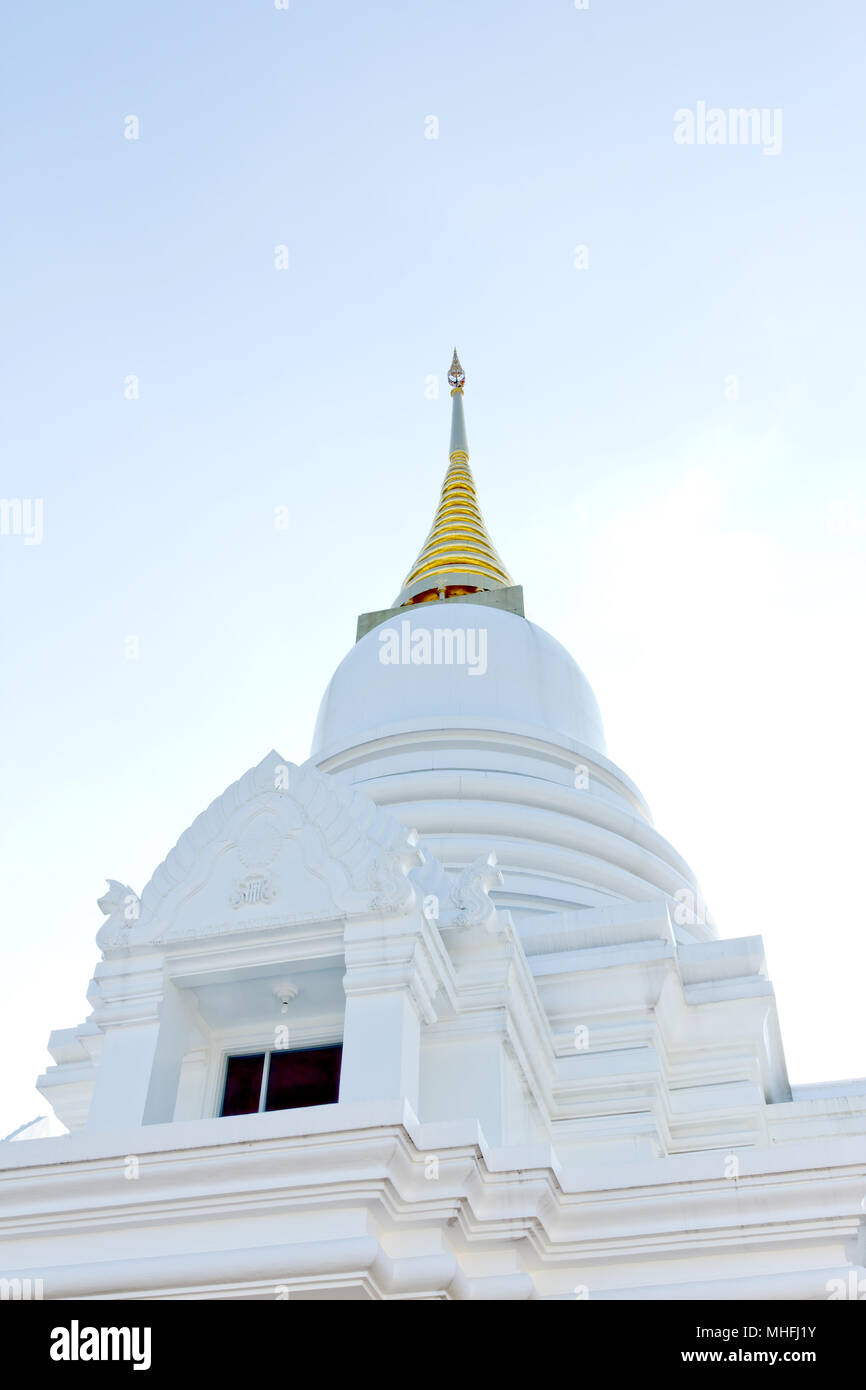 White marble pagoda in a temple thailand Stock Photo - Alamy