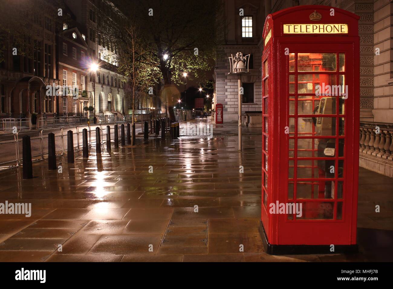 Rainy Night in Westminster, London Stock Photo - Alamy