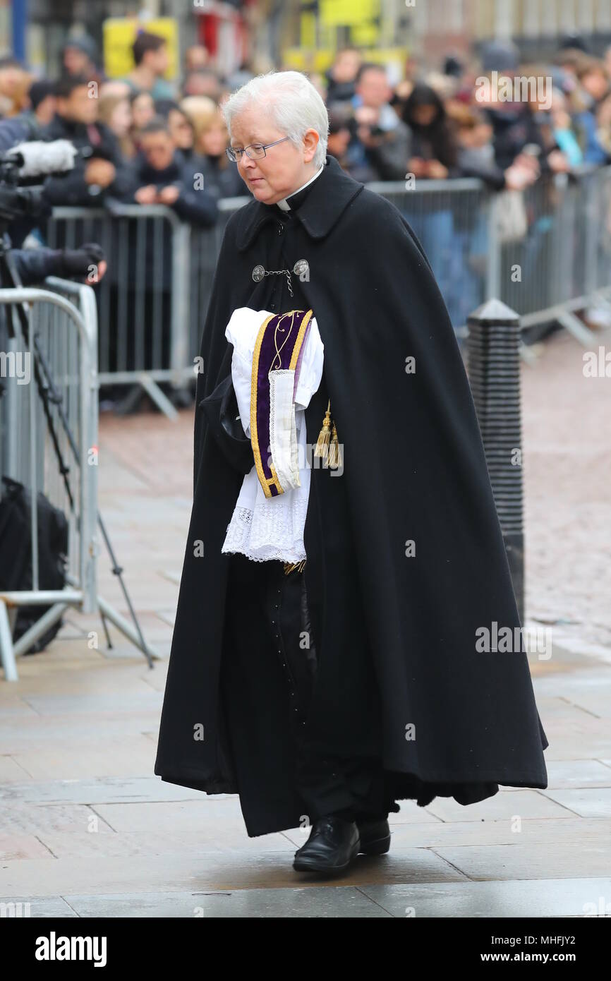 The funeral of Stephen Hawking at Great St. Mary Church in Cambridge ...