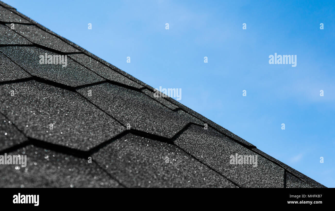 Blue asphalt roof shingles texture hi-res stock photography and images ...